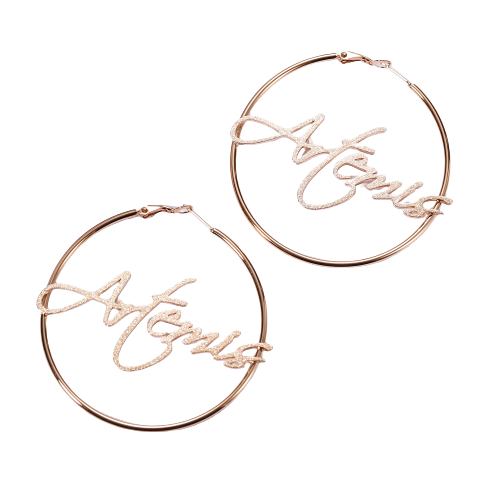 Sparkling Custom Hoops – AMORÉ THE LABEL
